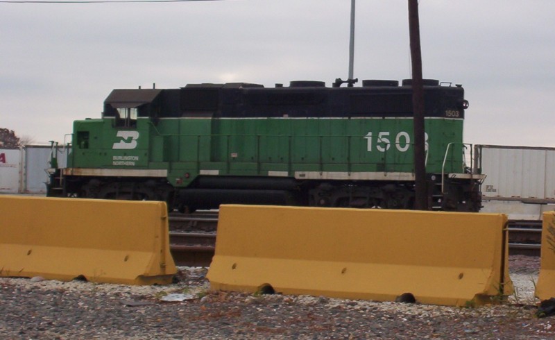 BNSF 1503 working the intermodal ygrd